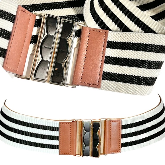 Vintage | Accessories | Vintage Nautical Coastal Stripe Stretchy Cotton ...